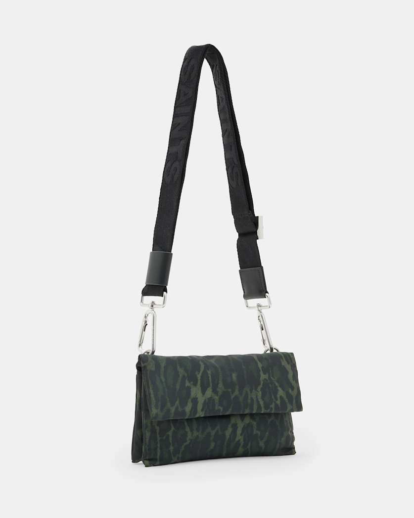 Ezra Crossbody Bag LEOPARD GREEN | ALLSAINTS US
